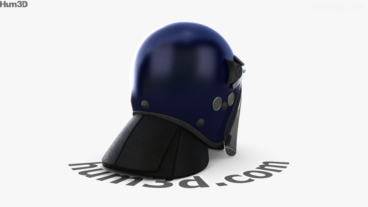 360 view of Argus APH05 Police Helmet 3D model - 3DModels store