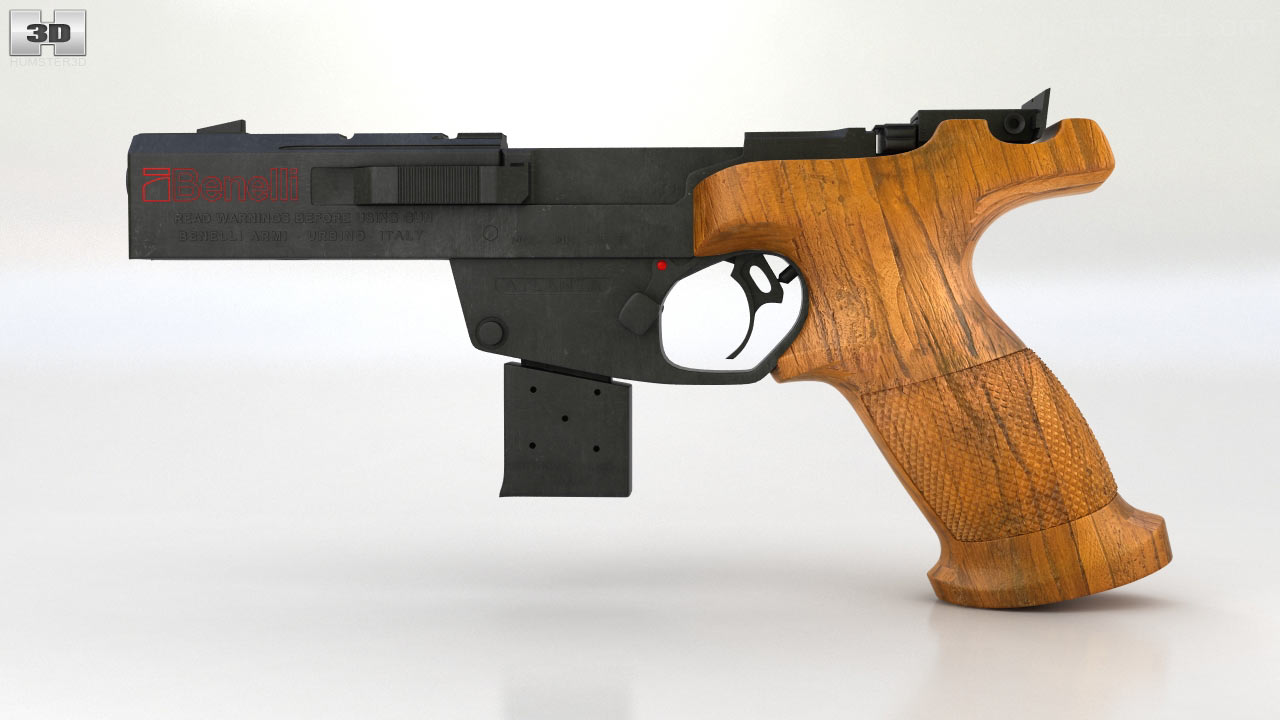 360 view of Benelli MP 95E 22LR 3D model - 3DModels store