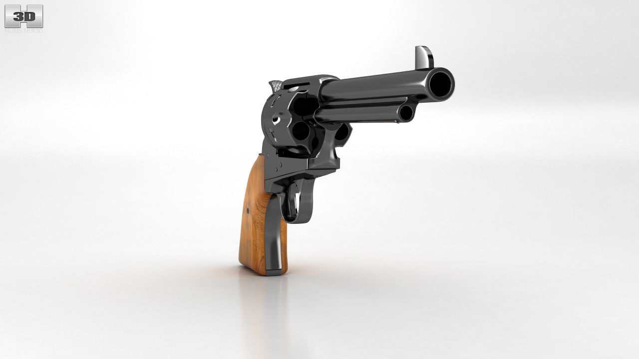 360 view of Colt Single Action Army M1873 3D model - 3DModels store