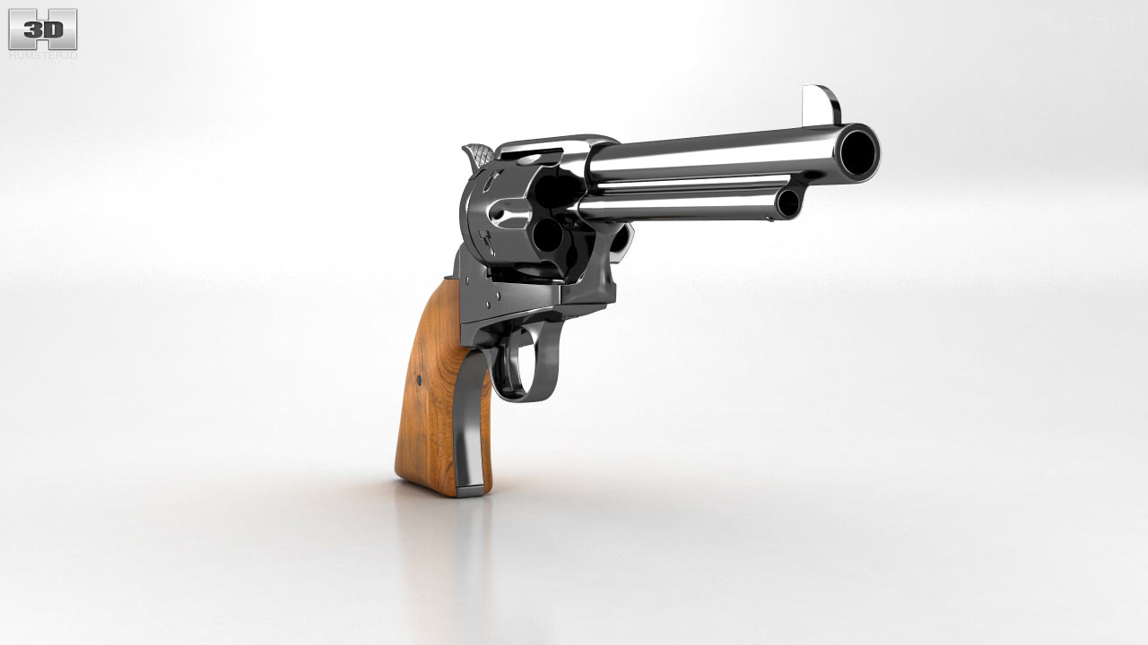 360 view of Colt Single Action Army M1873 3D model - 3DModels store