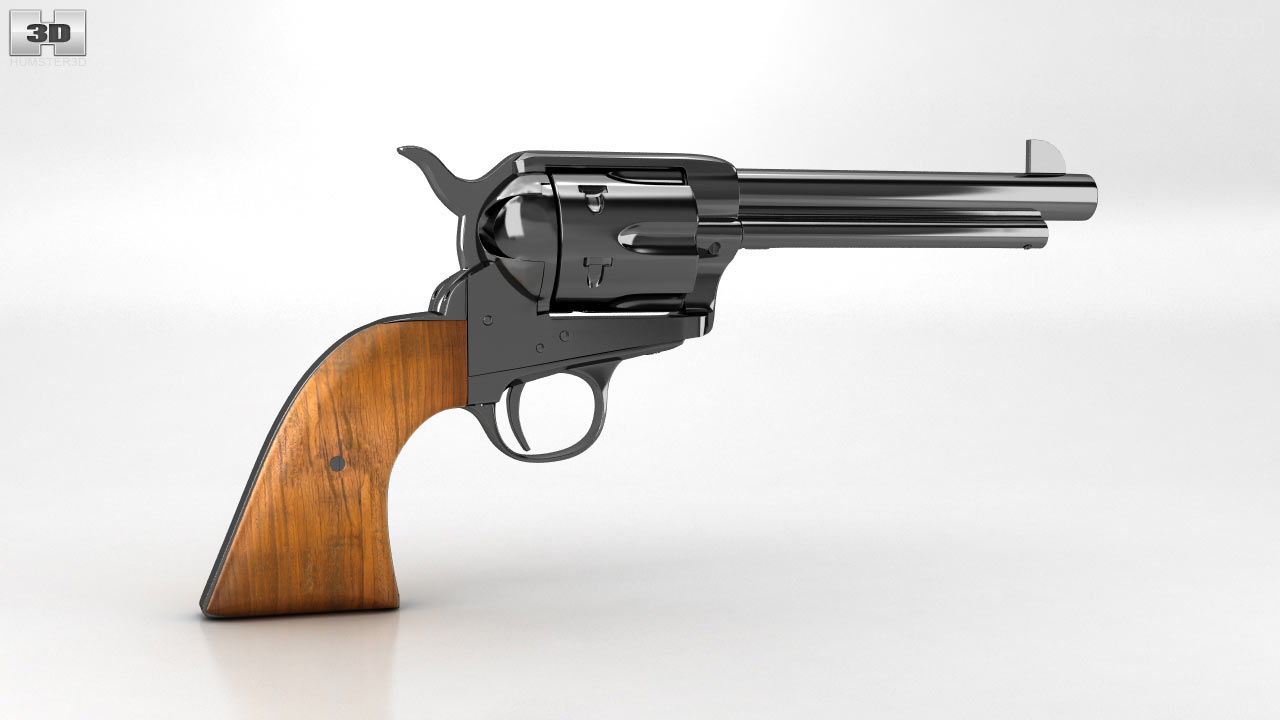 360 view of Colt Single Action Army M1873 3D model - 3DModels store