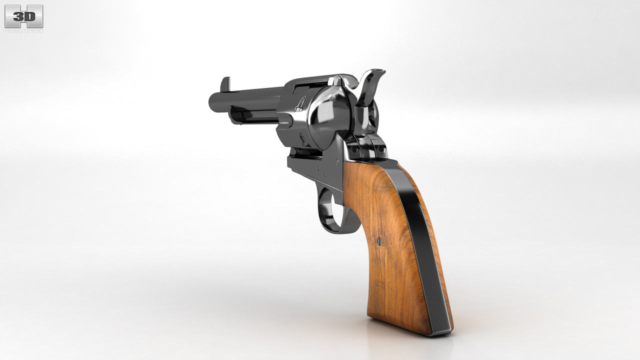 360 view of Colt Single Action Army M1873 3D model - 3DModels store