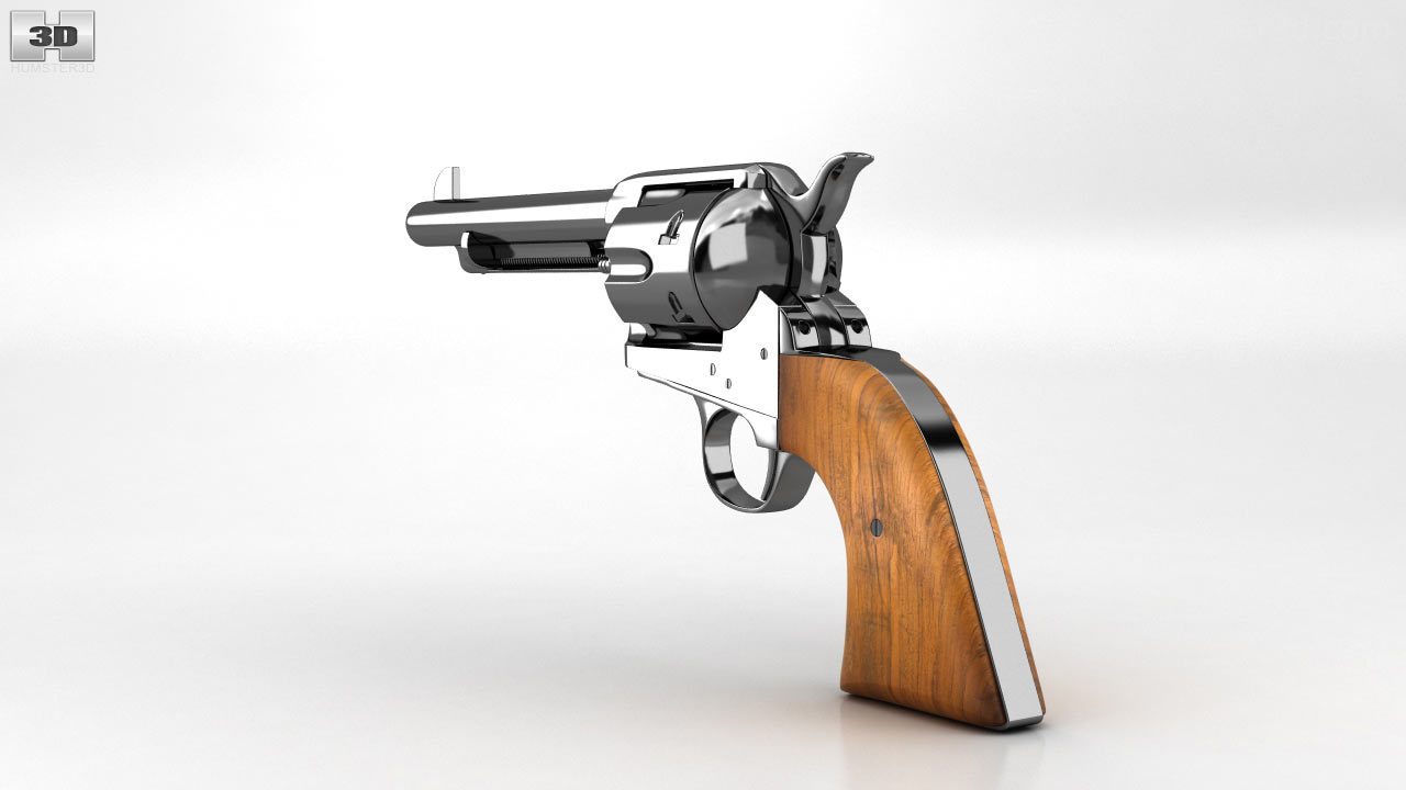 360 view of Colt Single Action Army M1873 3D model - 3DModels store