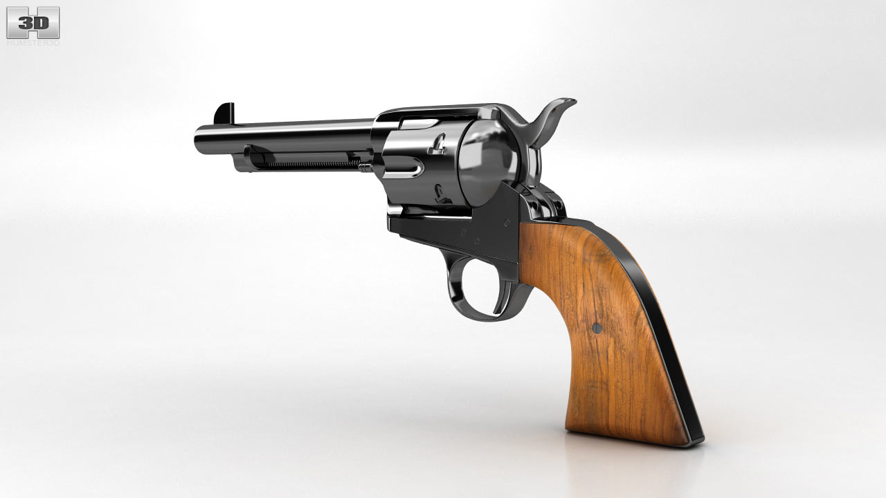 360 view of Colt Single Action Army M1873 3D model - 3DModels store