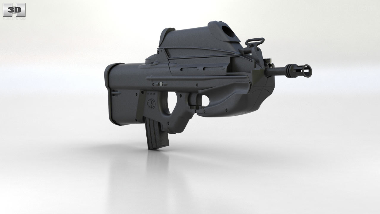 360 view of FN F2000 3D model - 3DModels store