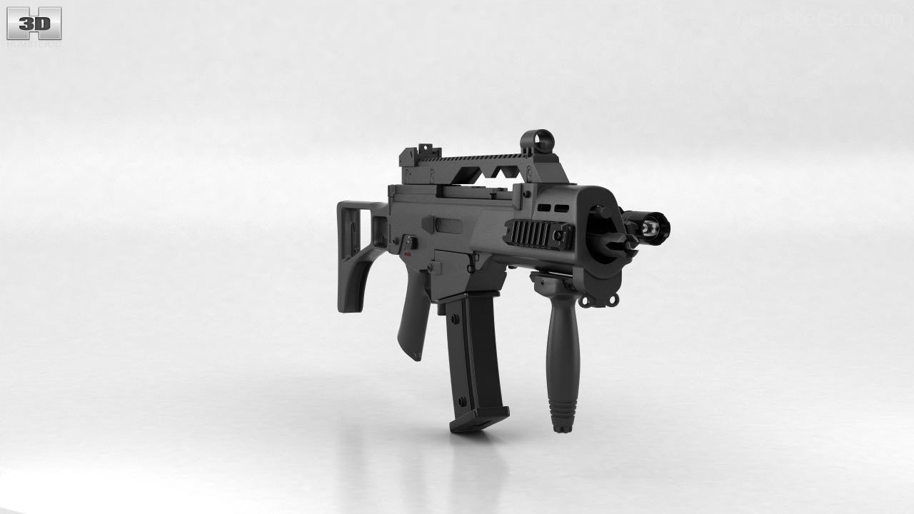 360 view of Heckler & Koch G36C 3D model - 3DModels store