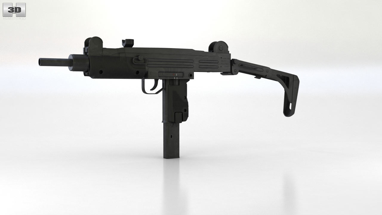 360 view of IMI Uzi 3D model - 3DModels store