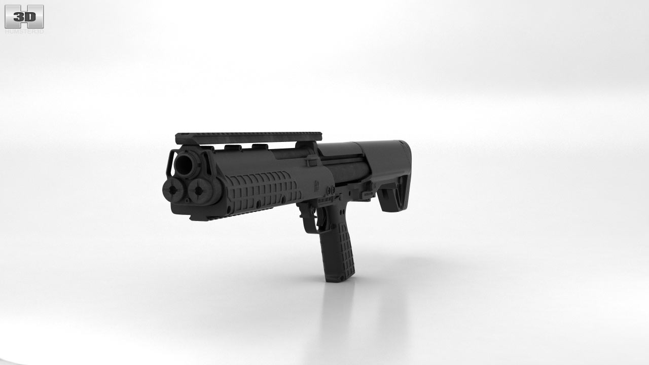 360 view of Kel-Tec KSG 3D model - 3DModels store