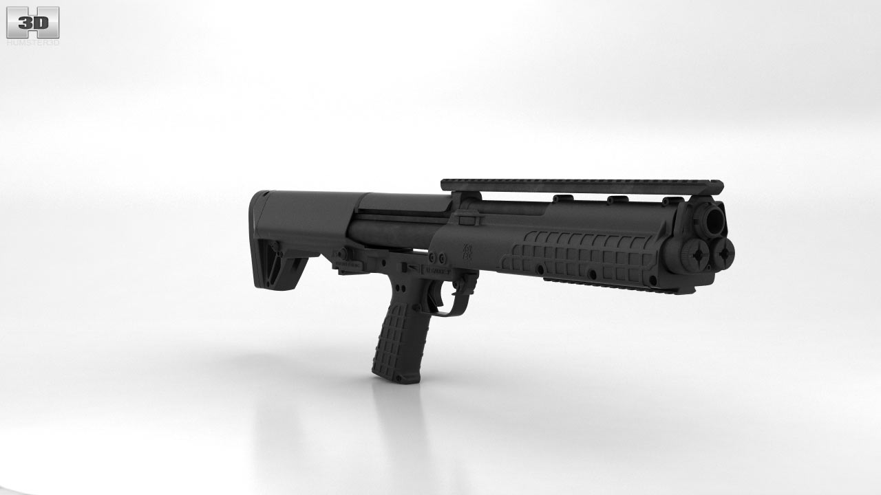 360 view of Kel-Tec KSG 3D model - 3DModels store