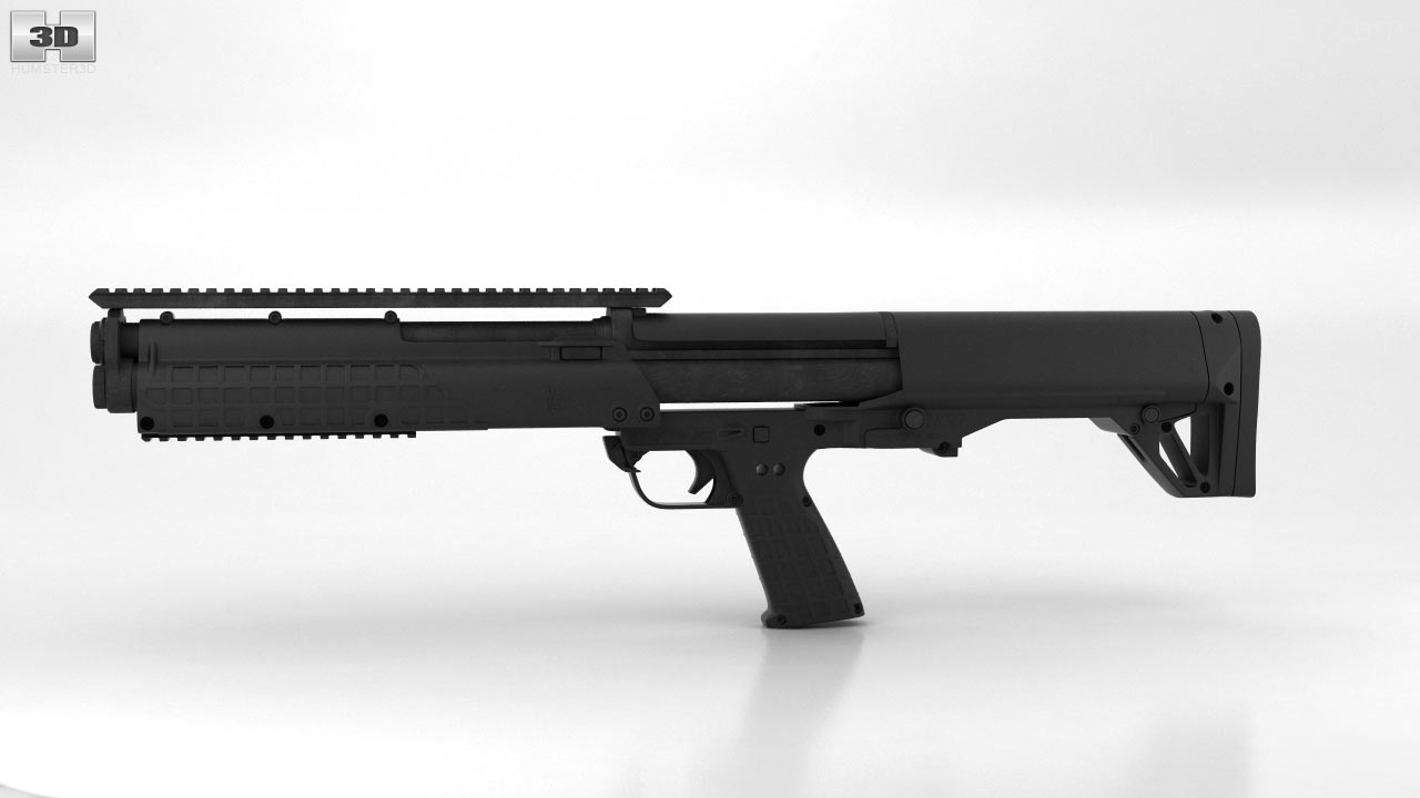 360 view of Kel-Tec KSG 3D model - 3DModels store