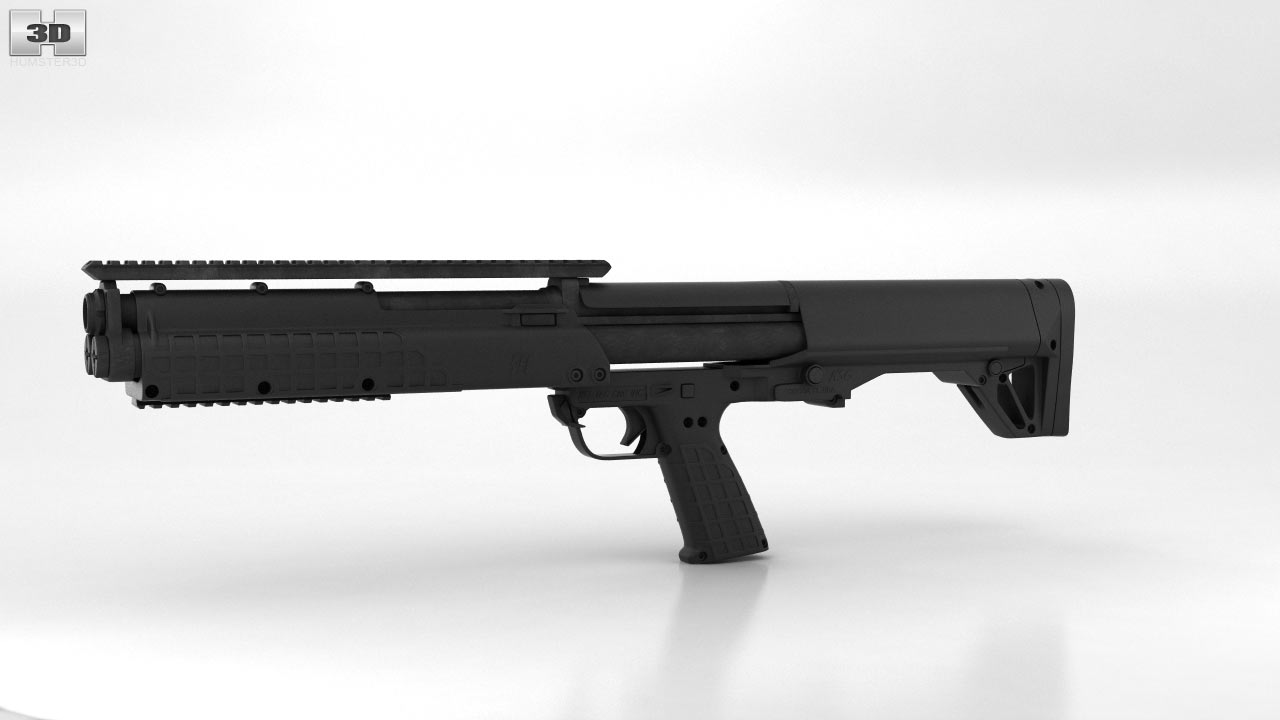 360 view of Kel-Tec KSG 3D model - 3DModels store