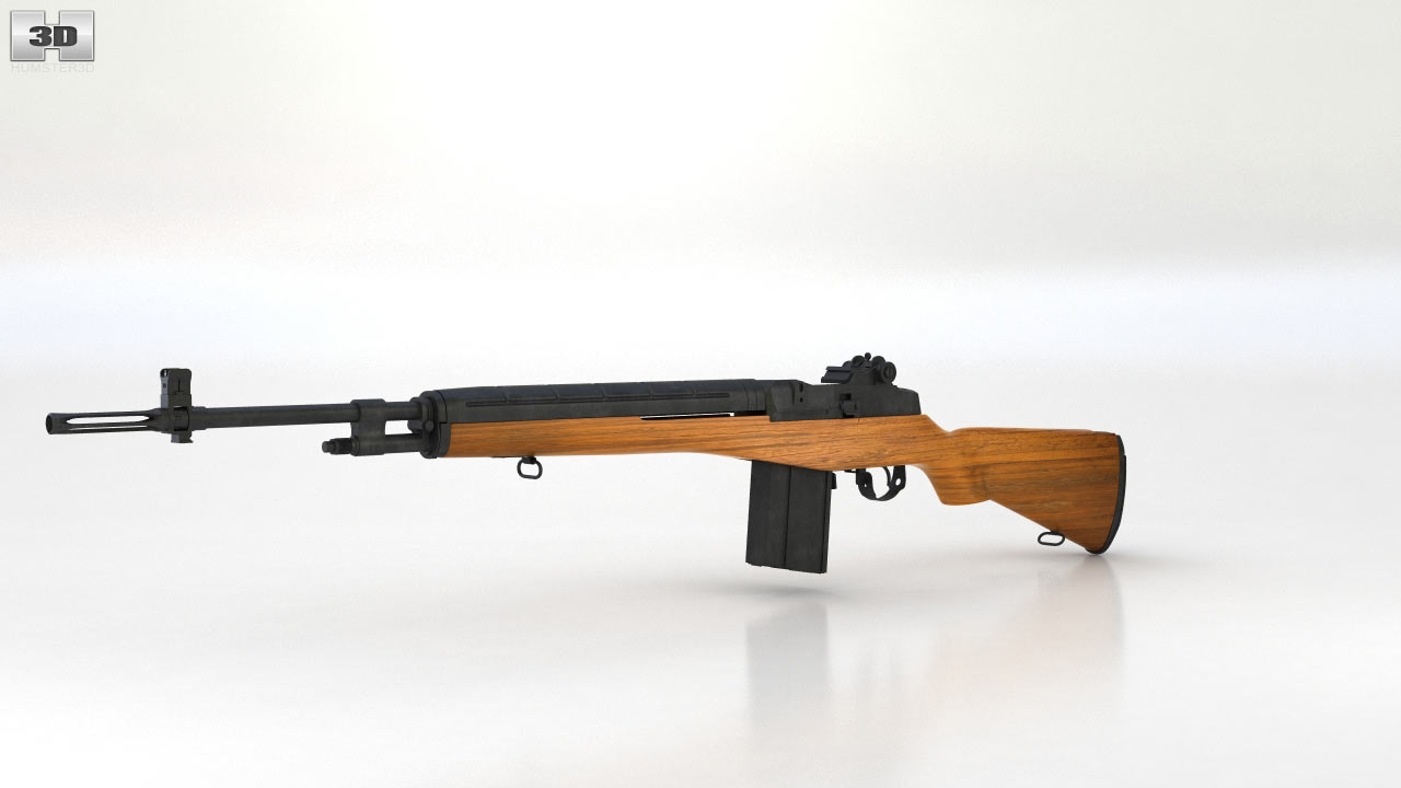 360 view of M14 rifle 3D model - 3DModels store