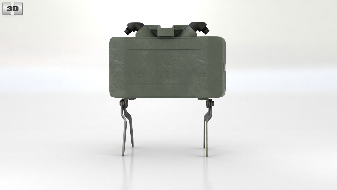 360 view of M18 Claymore mine 3D model - 3DModels store