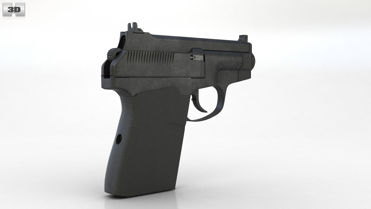 360 view of PSS Silent Pistol 3D model - 3DModels store