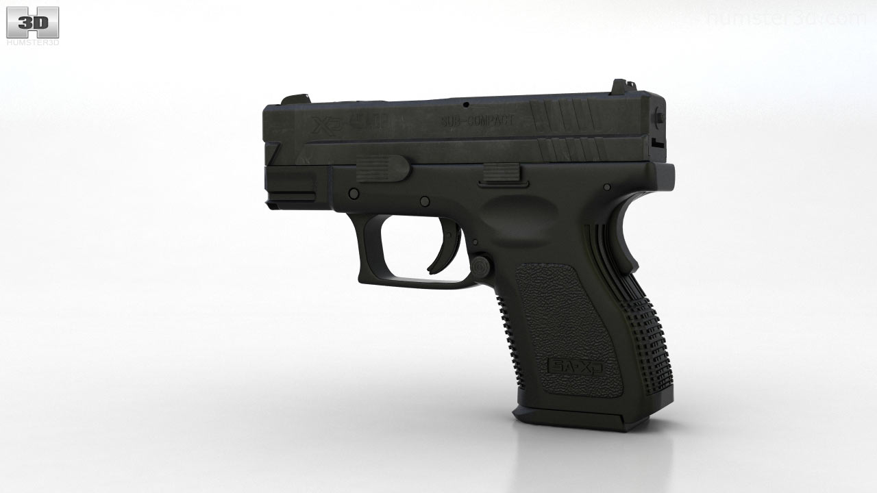 360 view of Springfield Armory XD (HS2000) 3.5 inch sub-compact 3D ...
