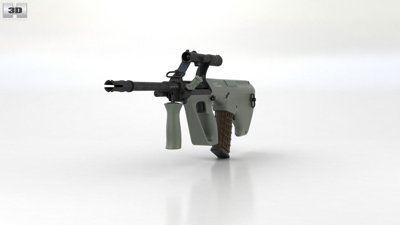 360 view of Steyr AUG A1 3D model - 3DModels store