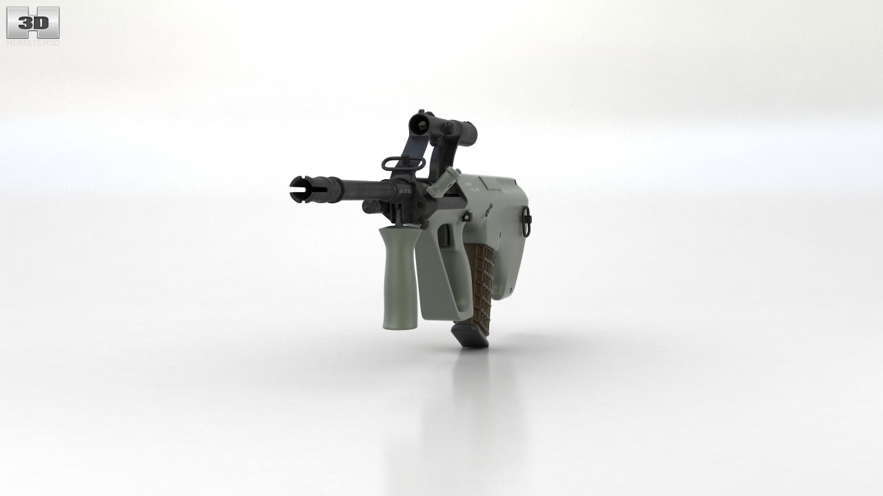 360 view of Steyr AUG A1 3D model - 3DModels store