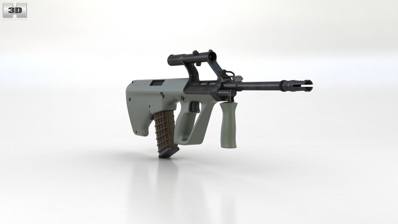 360 view of Steyr AUG A1 3D model - 3DModels store