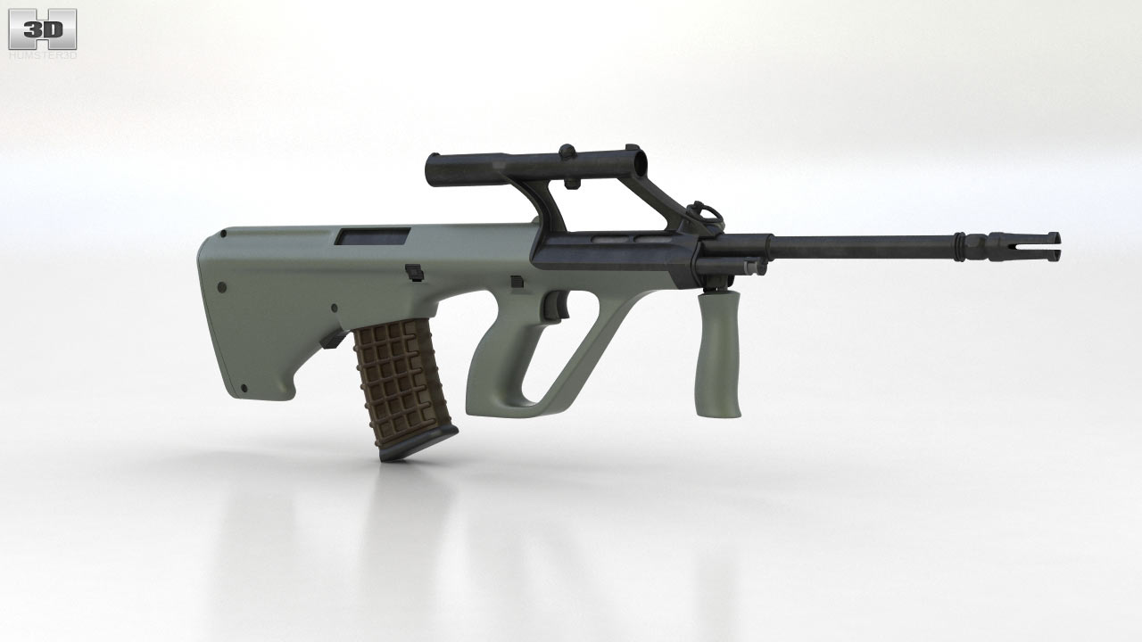 360 view of Steyr AUG A1 3D model - 3DModels store