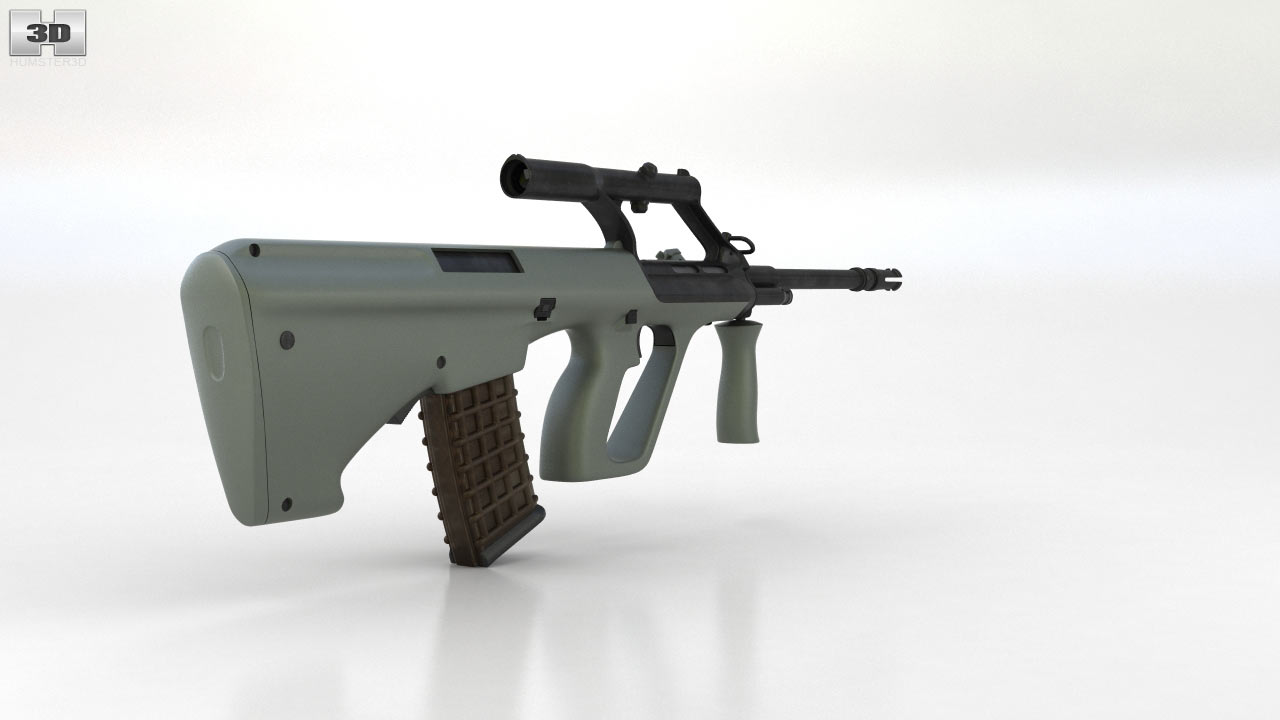 360 view of Steyr AUG A1 3D model - 3DModels store