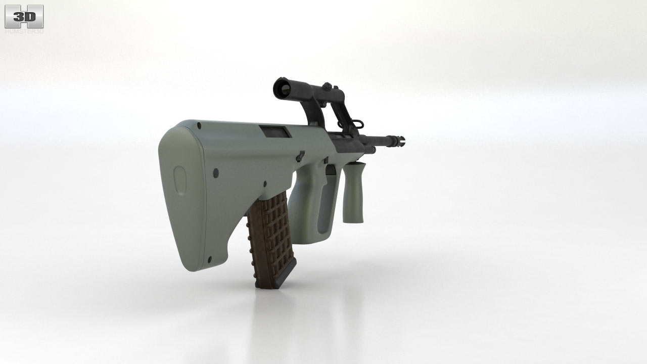 360 view of Steyr AUG A1 3D model - 3DModels store