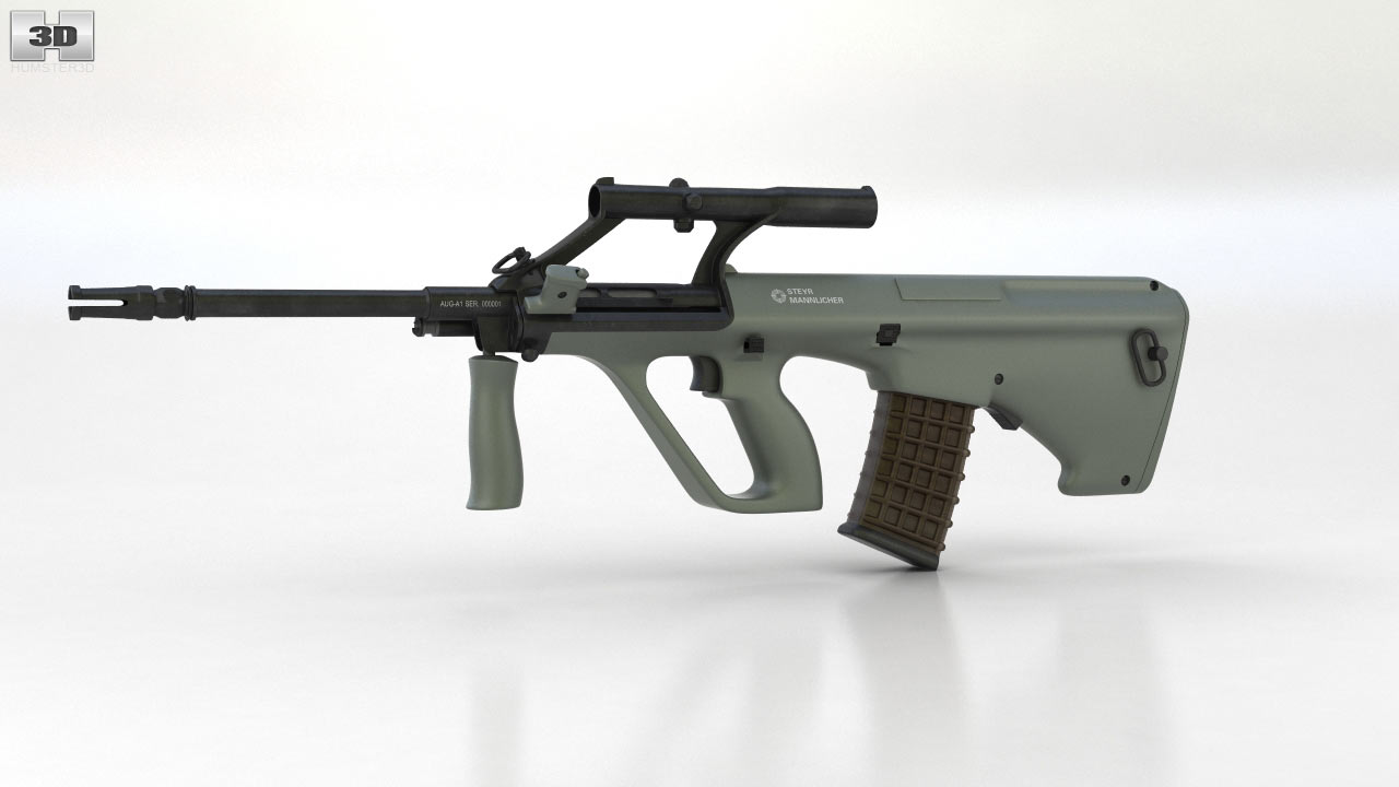 360 view of Steyr AUG A1 3D model - 3DModels store