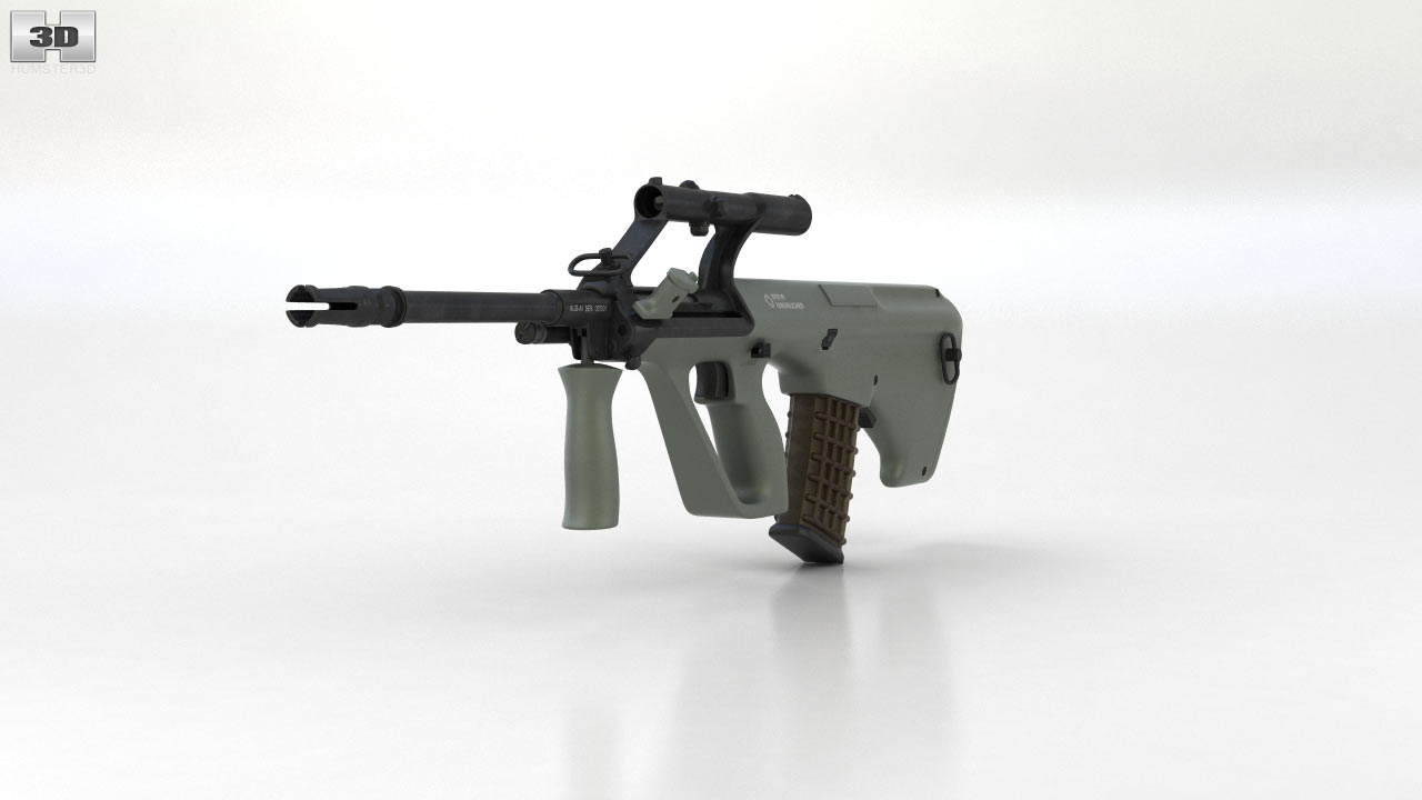 360 view of Steyr AUG A1 3D model - 3DModels store