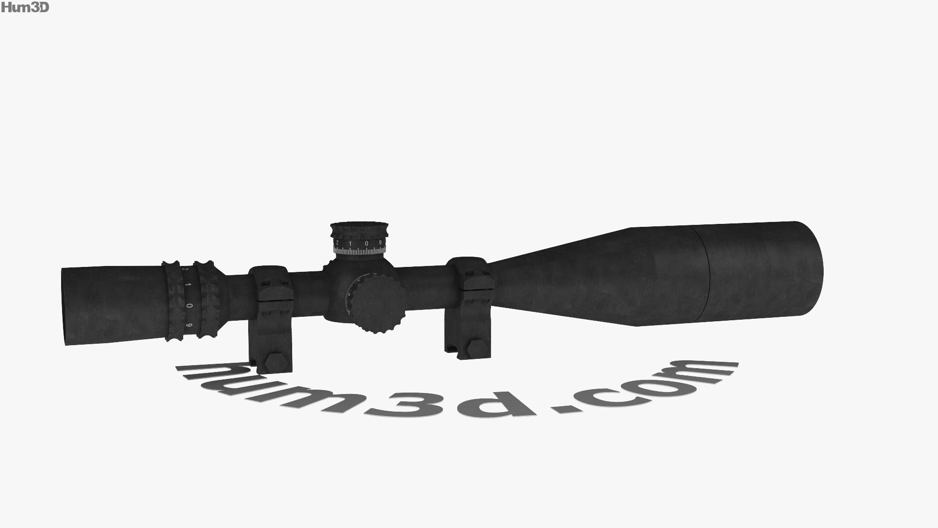 360 view of Telescopic Sight 3D model - 3DModels store
