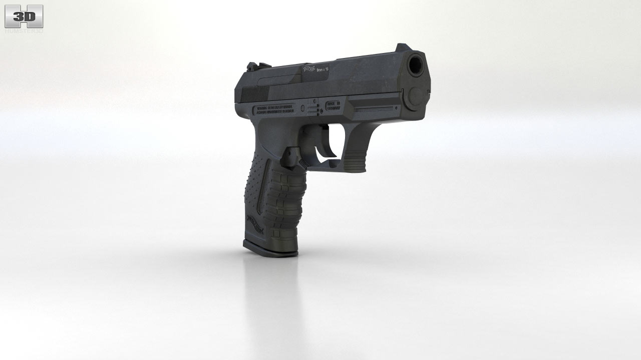 360 view of Walther P99 3D model - 3DModels store