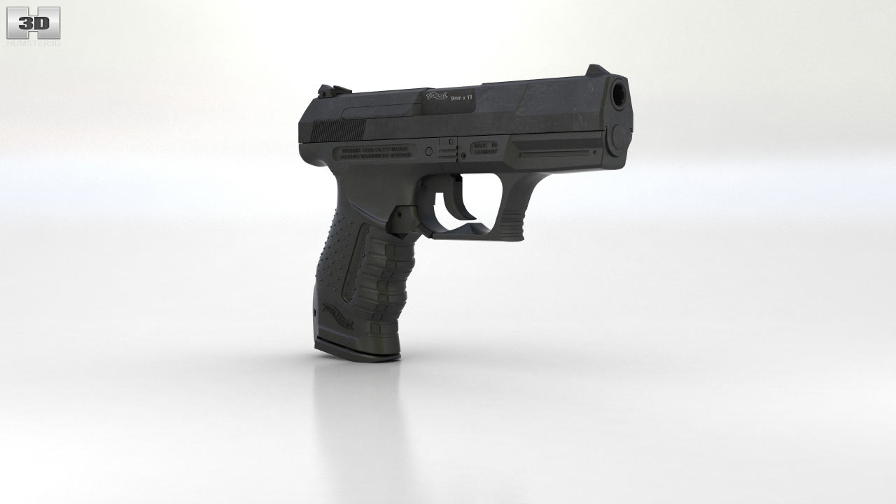 360 view of Walther P99 3D model - 3DModels store