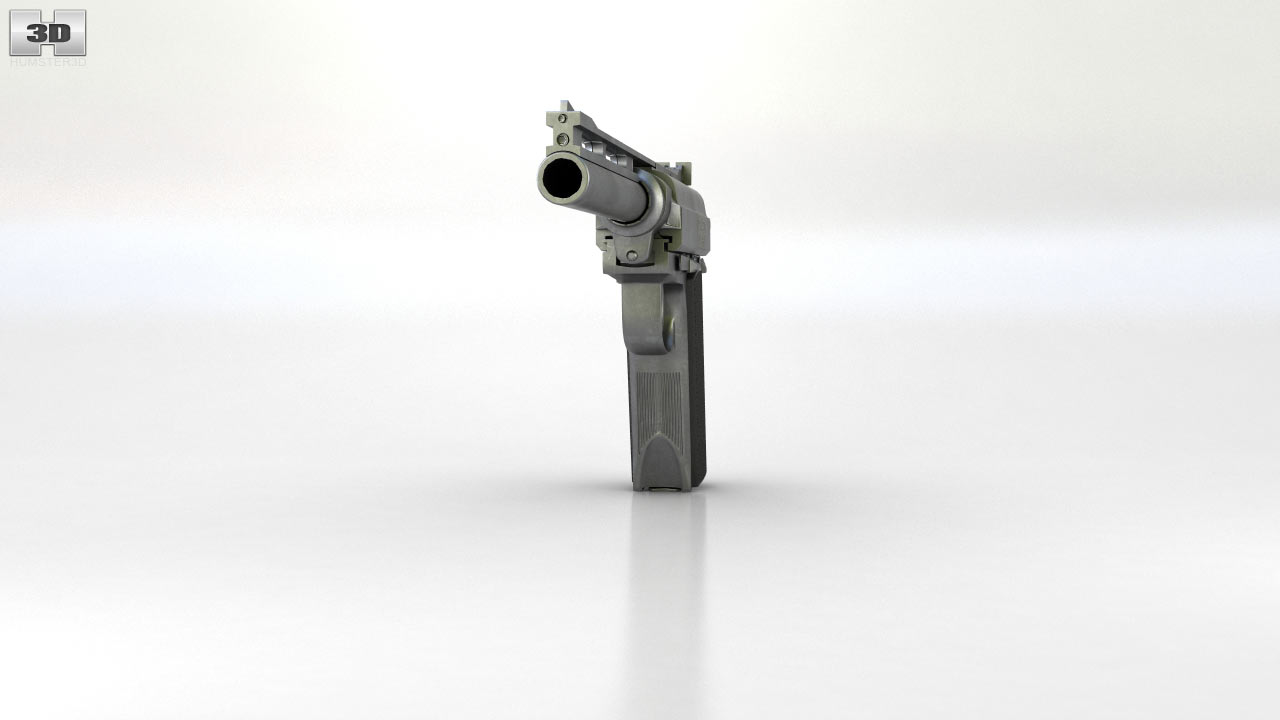 360 view of Wildey .475 Magnum 3D model - 3DModels store