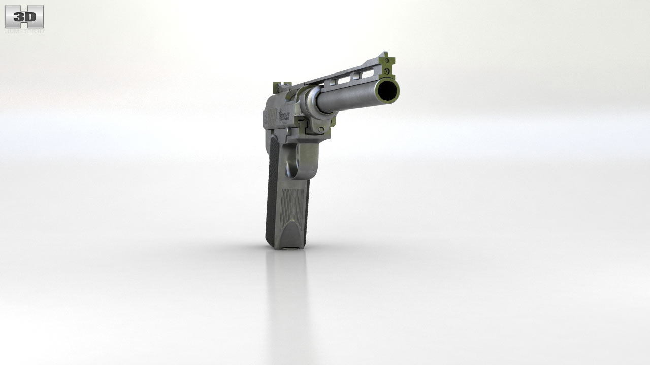 360 view of Wildey .475 Magnum 3D model - 3DModels store