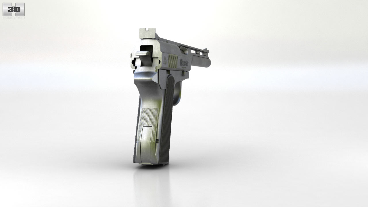 360 view of Wildey .475 Magnum 3D model - 3DModels store