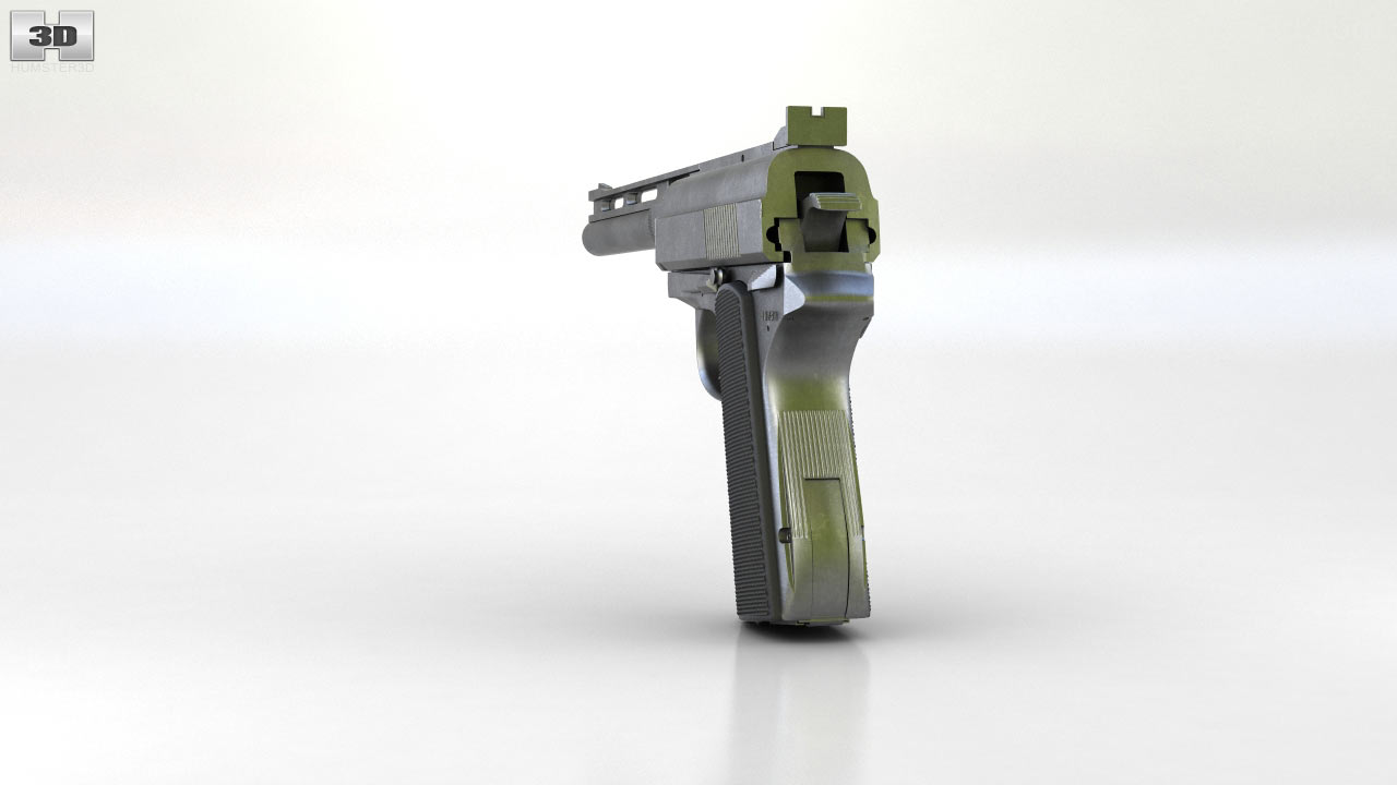 360 view of Wildey .475 Magnum 3D model - 3DModels store