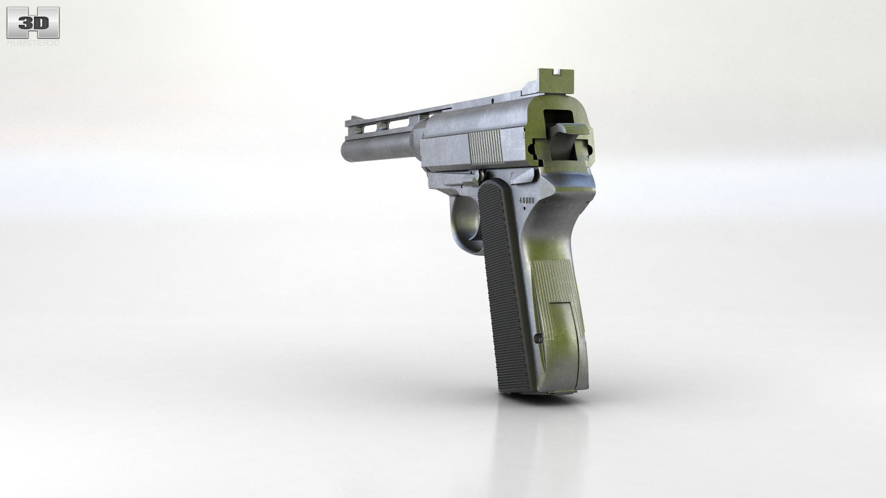 360 view of Wildey .475 Magnum 3D model - 3DModels store