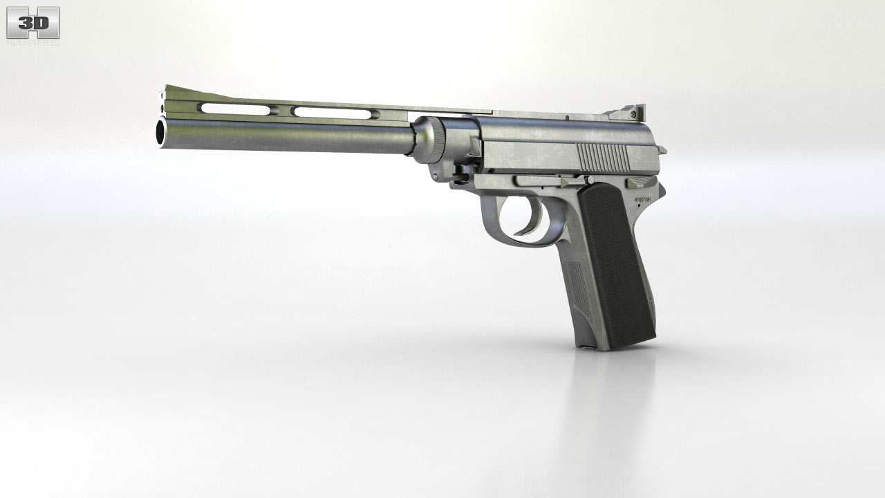 360 view of Wildey .475 Magnum 3D model - 3DModels store