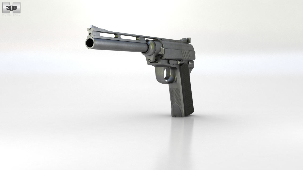 360 view of Wildey .475 Magnum 3D model - 3DModels store