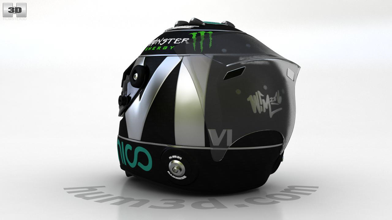 360 view of F1 Helmet 3D model - 3DModels store
