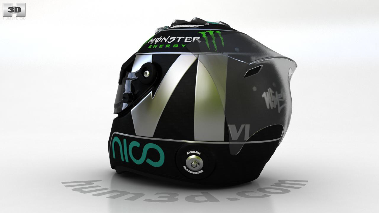 360 view of F1 Helmet 3D model - 3DModels store