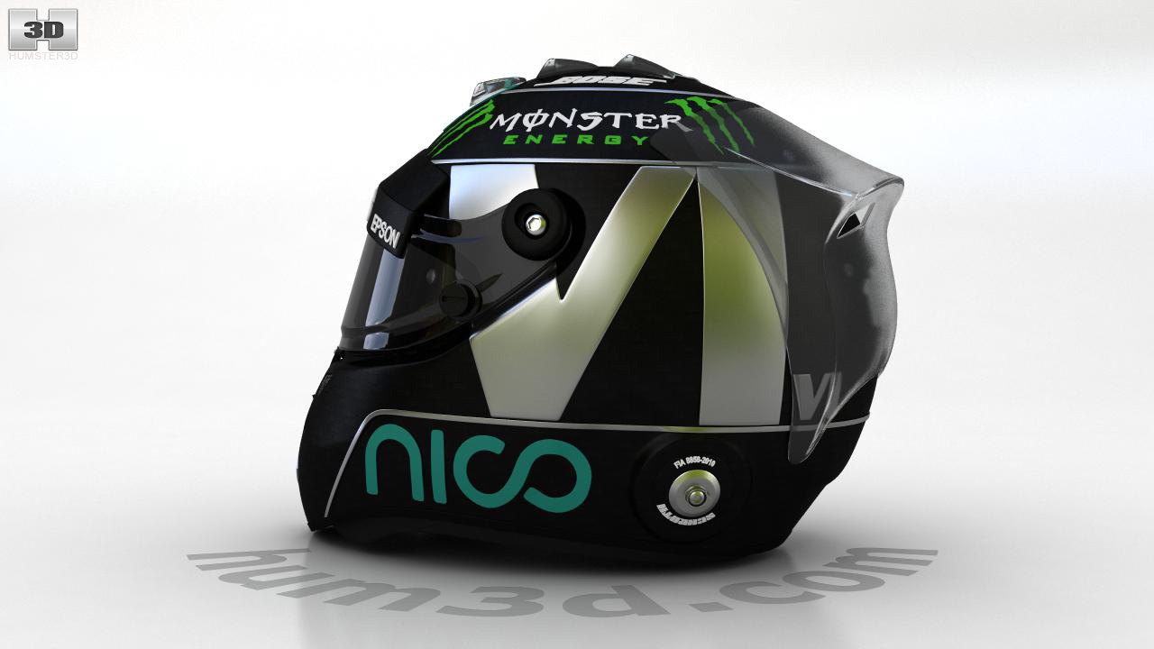 360 view of F1 Helmet 3D model - 3DModels store