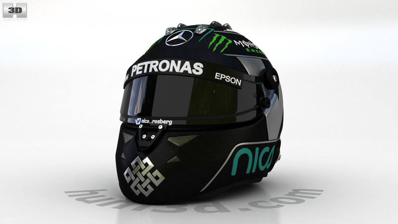 360 view of F1 Helmet 3D model - 3DModels store