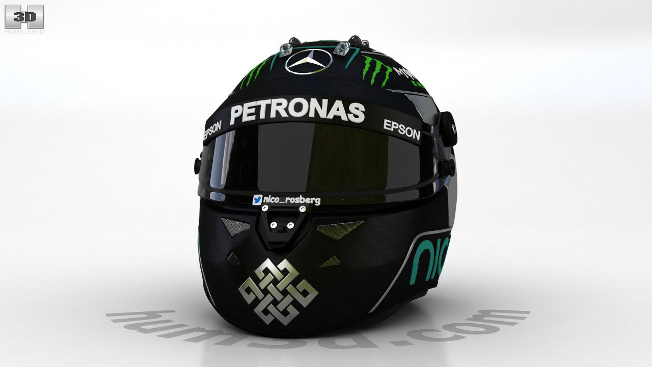 360 view of F1 Helmet 3D model - 3DModels store