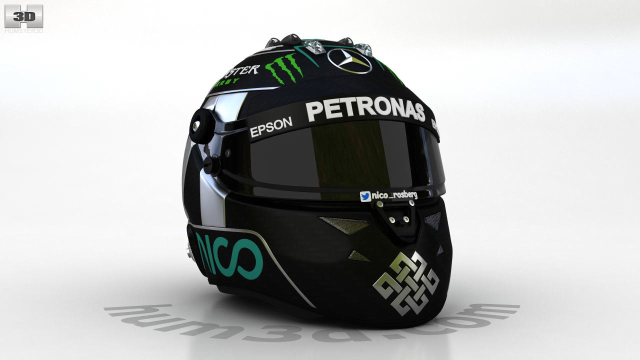 360 view of F1 Helmet 3D model - 3DModels store