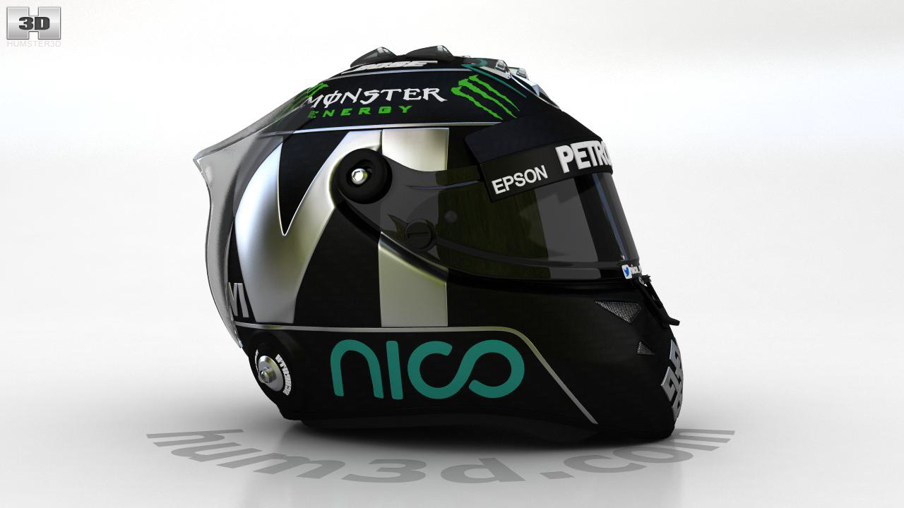 360 view of F1 Helmet 3D model - 3DModels store
