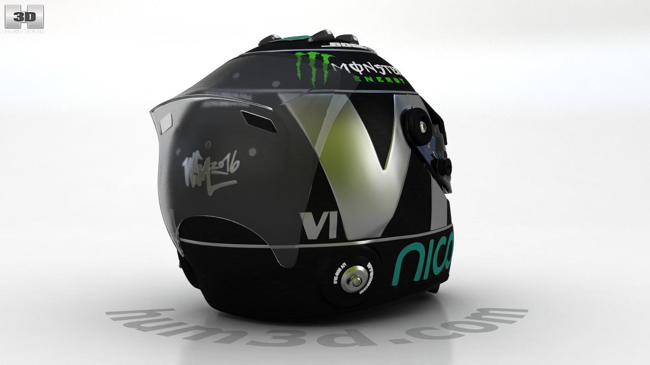 360 view of F1 Helmet 3D model - 3DModels store