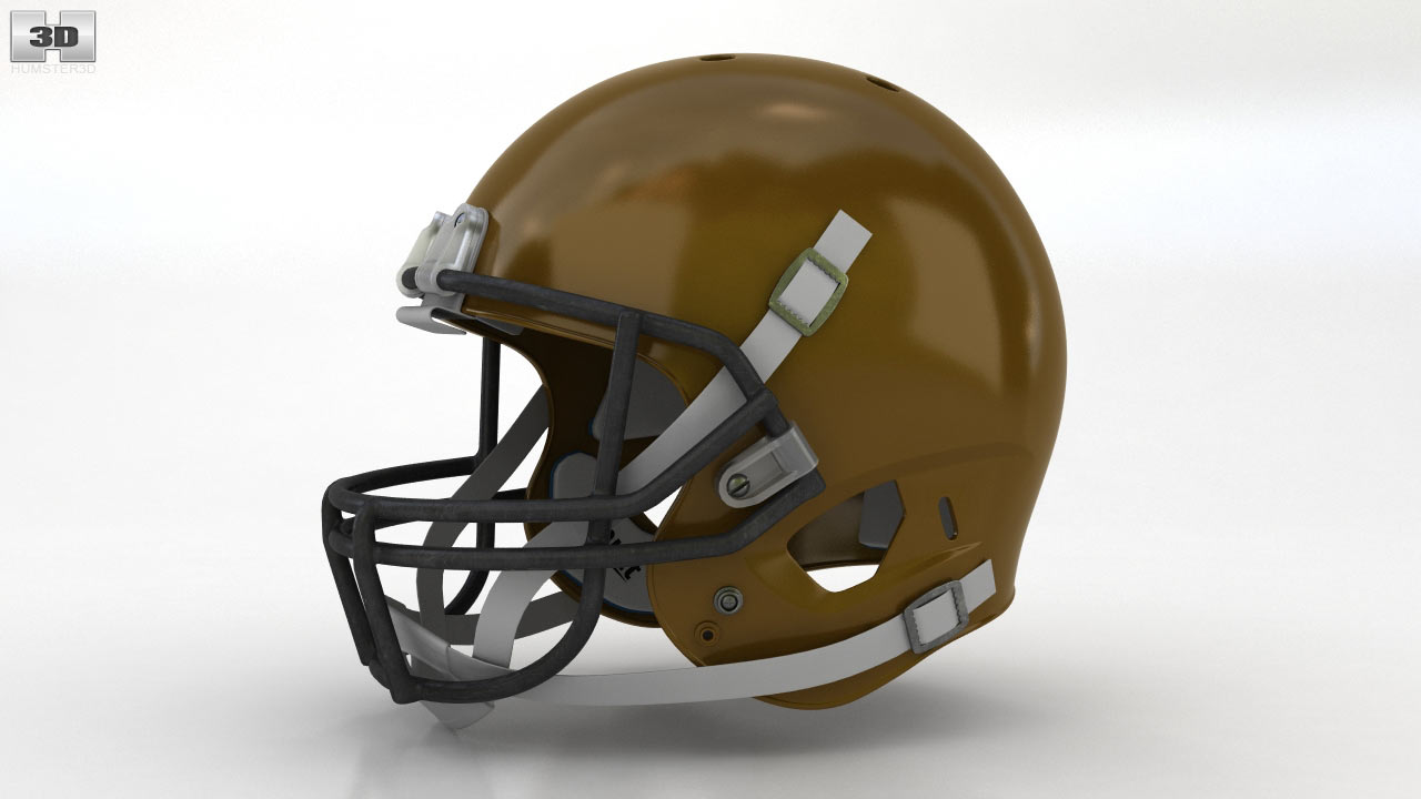 360 view of Football Helmet 3D model - 3DModels store