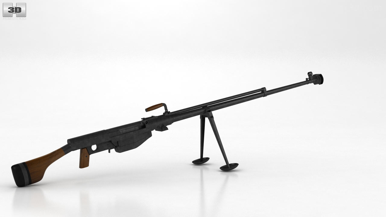 360 view of PTRS-41 3D model - 3DModels store