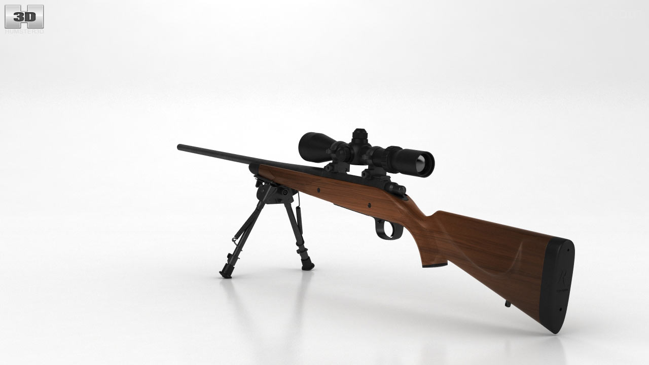 360 view of Remington Model 700 3D model - 3DModels store