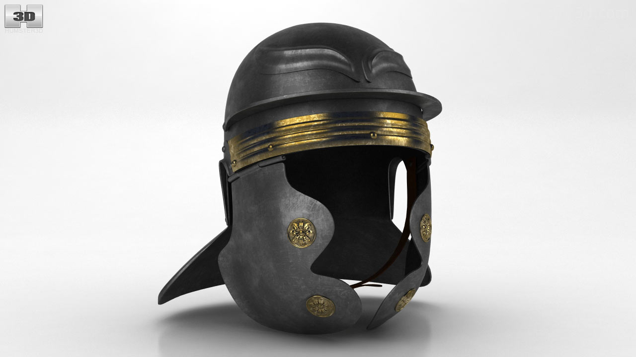 360 view of Roman Legionnaire Helmet 3D model - 3DModels store