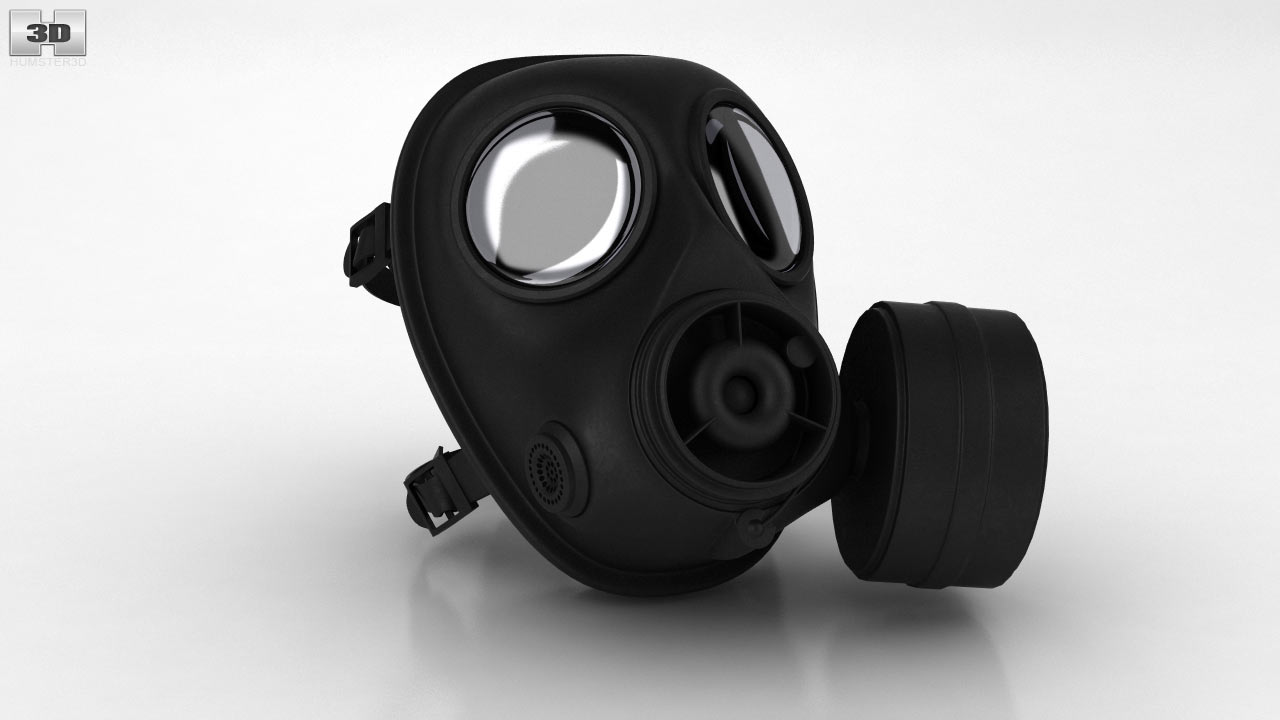 360 view of SWAT Gas Mask 3D model - 3DModels store